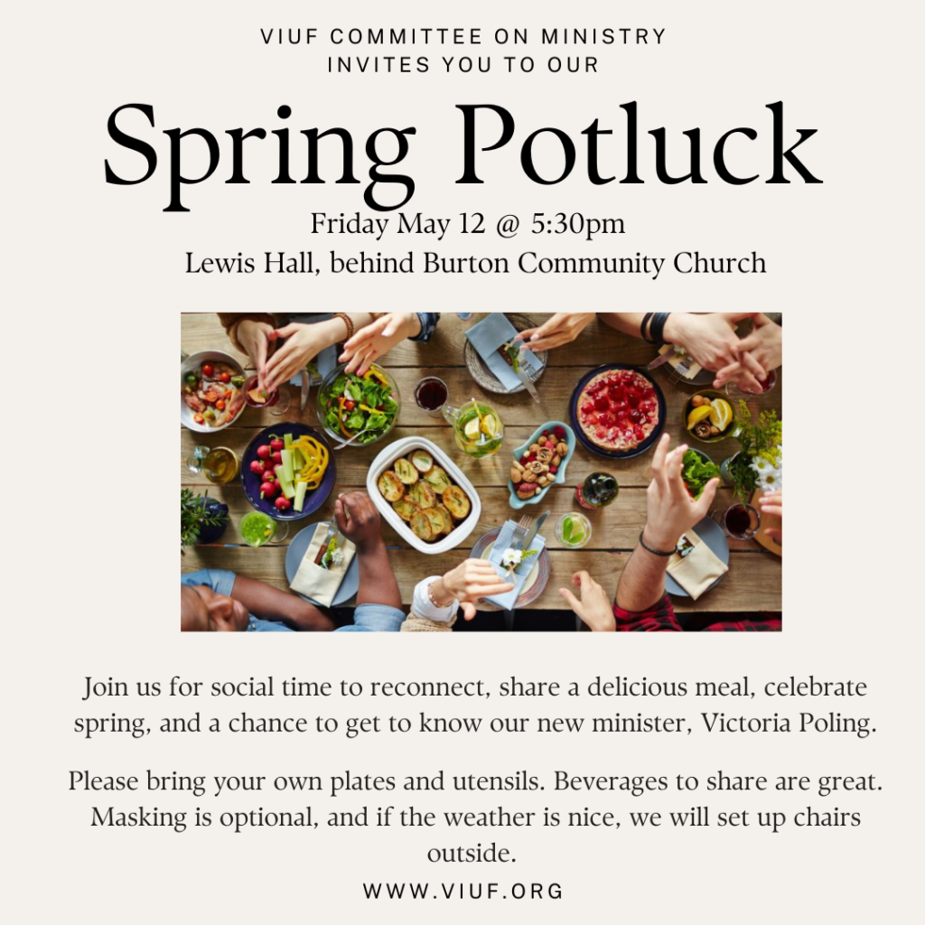 Spring Potluck - Vashon Island Unitarian Universalists